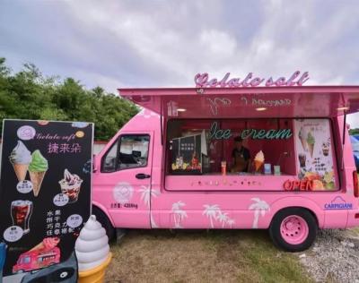 China Voedselmandje Drankmandje Outdoor mobiele fastfood trailer voor mobiele op maat Te koop