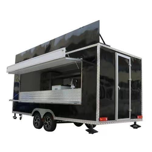 Quality 110v/220v Meat Processing Plants Drivable Crepe Trailer Food Truck Cafe with for sale