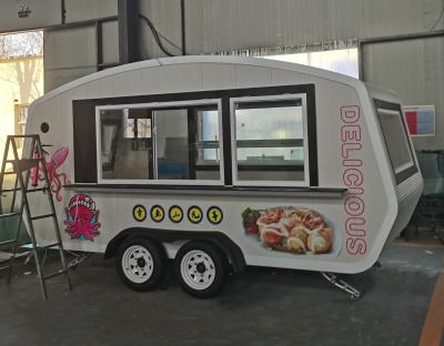 China Vacuum Tire Mobile Food Trailer Multifunctional Electric Churros Cart for Purchase for sale