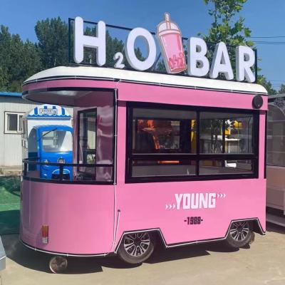 China 110v/220v Spanning 2022 Mobiele Voedsel Snack IJs IJs Koeldrank Koffie Melk Thee Van Truck Trailer Boutique Te koop