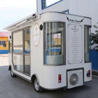 China Elektrische mobiele vrachtwagen met grote capaciteit voor de verkoop van goederen en winkels Te koop