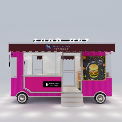 China 85kms per hr Machinery Function Leisure Fast Food Equipment Mobile Catering Van Trailer for sale