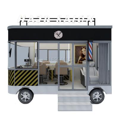 China 3.0kw Elétrico móvel de corte de cabelo salão barbeiro loja estilo design Perm Van Carrinho de reboque à venda