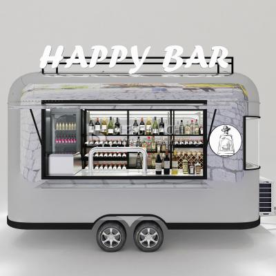 China 2022 Electric Mobile Wine Cocktail Drink Bar Van Customizado Trilha de aço inoxidável à venda
