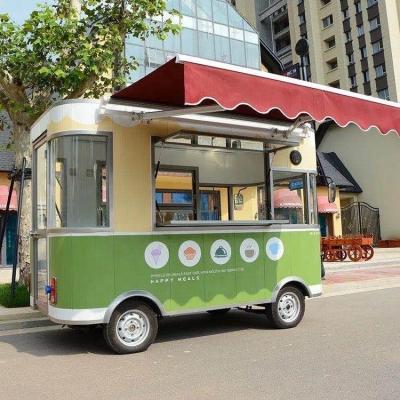 China Mobile Electric Snack and Beverage Catering Van Truck Kiosk Cart for On-the-Go Needs for sale
