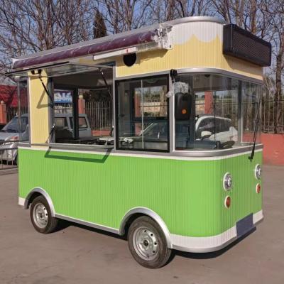 China Mobile Electric Snack and Beverage Catering Van Truck Kiosk Cart for On-the-Go Needs for sale