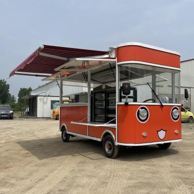 China Electric Mobile Bridecake Birthday Cake Dessert Pastry Hamburger Sandwich Hot Dog Truck Trailer Cart for sale