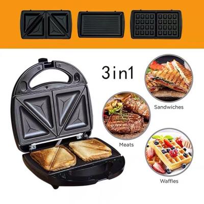 China KJ-302 Household Panini Sandwich and Waffle Machine with Multifunctional Features for sale