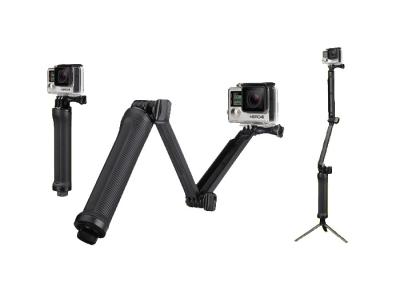 Cina Il monopiede del treppiede del braccio di 3 modi monta la manopola regolabile del sostegno di 3 modi per l'eroe di GoPro in vendita