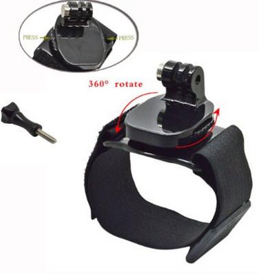中国 GoPro GoProの英雄のための360度の回転行為のカメラのリスト・ストラップの台紙4/3+/3/2 販売のため