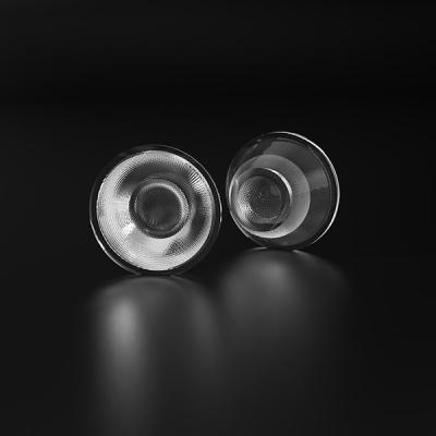China Material PMMA luz embutida COB Lente Diâmetro 20mm Lente Ângulo de visão 36° à venda