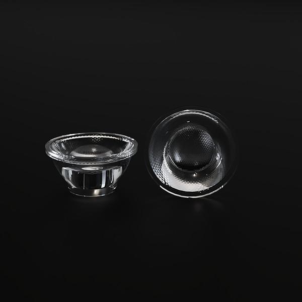 Quality 45mm COB LED Lens PMMA Viewing Angle 36 Degree Led Spot Lens for sale
