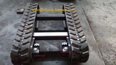 China RUBBER TRACKED HARVESTER UNDERCARRIAGE KRT1500/1.5 ton load/engineering machinery parts/with hydraulic motor and reducer for sale
