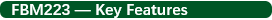 FBM223 module features overview