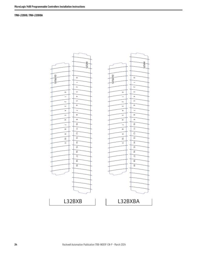 1766-L32BXB official manual diagram
