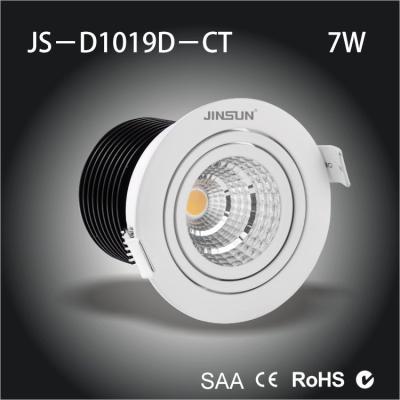 China downlight da espiga um pagamento para baixo de iluminação ajustável de 20/40/60 de grau 7W Paypal à venda