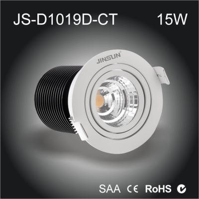 China downlight conduzido 15W da espiga 20/40/60 de grau dimmable à venda
