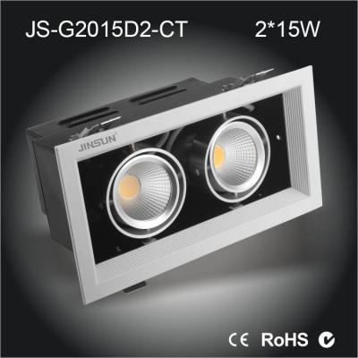 中国 ライトの下で導かれた 2x15w は二重 trimless 正方形の downlight 2x25w 洪水ライトを導きました 販売のため