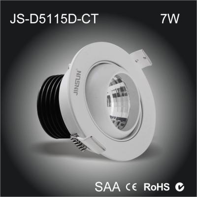 Cina L'alta qualità Al6063 ha fatto il camino modellare il downlight della pannocchia del bulbo oculare principale 7W del dissipatore di calore in vendita