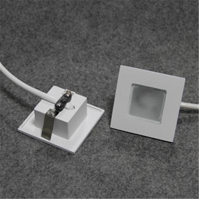 China New design lighting with square shape, 1w or 3w, wall recessed, warm white for sale