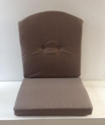 China button tufted olefin outdoor chair cushion solid color for sale