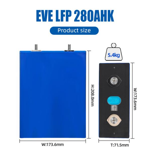 EVE EU Poland Stock LF280K HSEV Grade A+ 3.2v Lifepo4 Battery For Solar System VAT Free