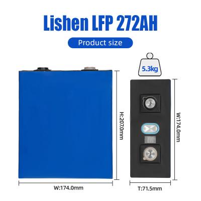 China Lithium Iron Phosphate Lifepo4 Power 3.2V271Ah 280ah 310ah Lithium Ion Solar Battery Lithium 48V 60V battery cell for sale