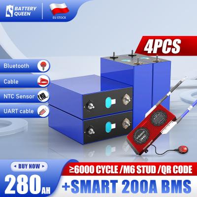 China EVE Europe Poland Stock LF280K BMS LiFePO4 Battery Cell 48V 16S 250A 200A for sale