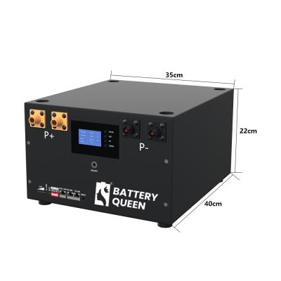 China 48V 100ah Kits EVE Seplos 100A ABMS CAN RS485 DIY Battery Case With LCD Screen for sale