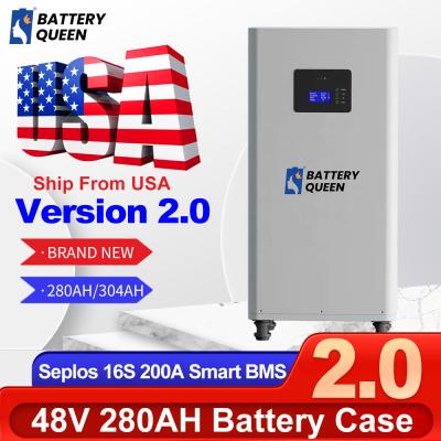 中国 16個セット EVE USA ストック 48V 280ah DIY Lifepo4 リチウム スタンド 200A BMS 販売のため