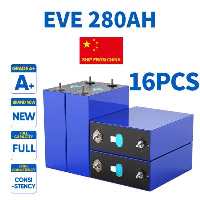 China Klasse A 3.2V 280AH LiFePo4 batterij 16 stuks voor -Oekraïne B2B Handel for sale