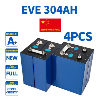中国 4pcs 3.2V 304AH LiFePo4 バッテリー ウクライナ・トレード トップ 選択 販売のため