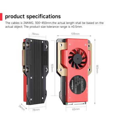 China Lifepo4 16S250A Smart BMS Bluetooth 48V Lithium Home Solar Battery With FAN WIFI for sale