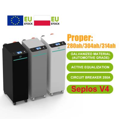 中国 EU STCOK 送料無料 seplos v4 DIY バッテリーキット 51.2V 15KWH パラレルで16Pまで 250A UL認定DCブレーカーを含む 販売のため
