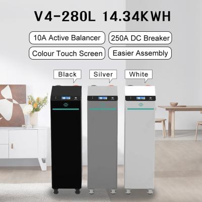 China 48V/51.2V Adjustable Home Energy Storage Battery Kit Sleek Standing DIY Design Beginner-Friendly Black White Grey for sale