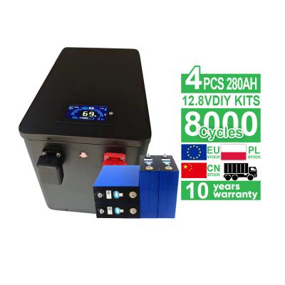 中国 12V EVE 314ah Lifepo4 4S 12.8V MB31 DIY バッテリーキット JK 200A BMS LCD 販売のため