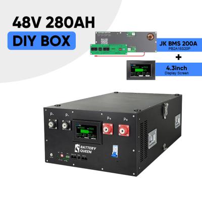 China JK DIY Battery Kits EVE 280ah Horizontal Stackable LiFePo4 JK PB2A16S20P BMS DC Breaker for sale