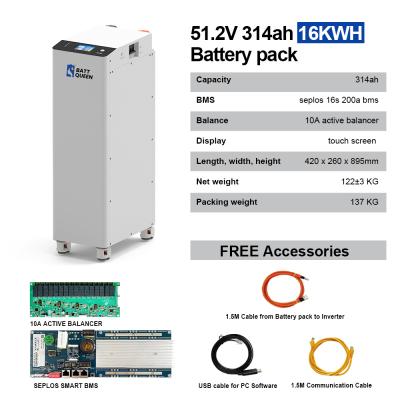 China EU Free Shipping 16kWh 48V LiFePO₄ Battery System – Smart, Safe, Ready to Ship for sale