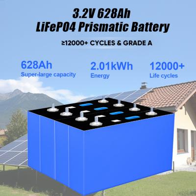 中国 10000回のサイクル寿命 EVE工場製 3.2V Lifepo4 MB56 628AH ESS家庭用エネルギー貯蔵システム用 販売のため