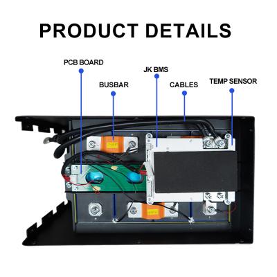 Cina 12.8V 280Ah / 314Ah / 320Ah Kit batteria LiFePO4 fai da te con JK BMS incorporato in vendita
