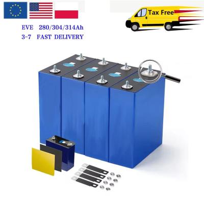 China EVE 314Ah LiFePO4 Battery Cell (Model MB31) – Grade A, Factory Authorized, DDP Shipping from EU Warehouse for sale