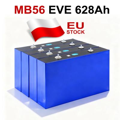 China EU warehouse stock EVE MB56 628AH LiFePO4 Battery Cell for Solar panel energy for sale
