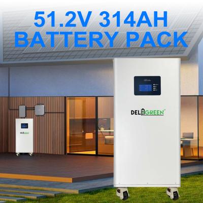 China EU Stock 48V Lithium Ion Battery Pack Kit 314ah 16S DC Breaker Home energy storage solar for sale