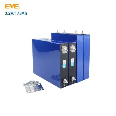 China EVE 173Ah 3.2V LiFePO4 Battery Cell Original Grade A Ultra-Low IR High Consistency China Stock for sale