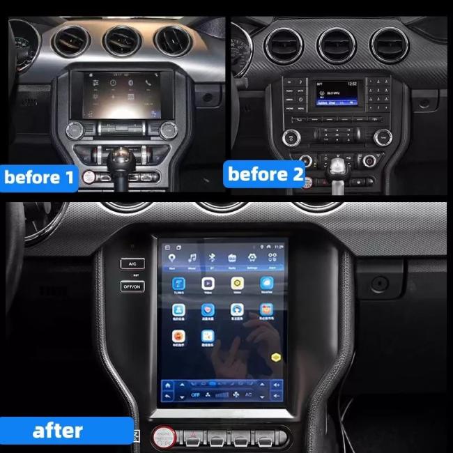 Ford Mustang Android Navigation Unit side view