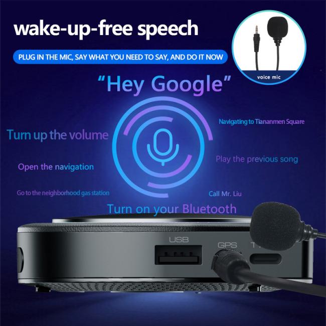 Custom Ambient Light CarPlay Wireless AI Box side view