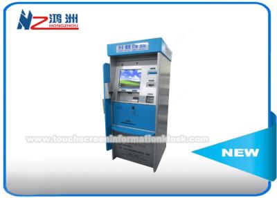 China Outdoor Touch Screen Plastic Card Dispenser Kiosk Cash / Coin Payment Waterproof for sale