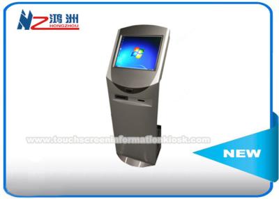 China 19 Inch Free Standing Touch Screen Information Kiosk With Card Reader / Printer for sale