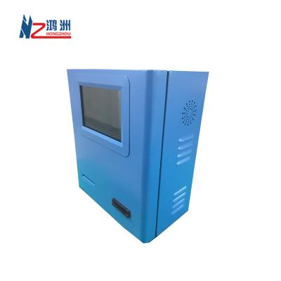 China Blue Powder Coated Wall Mount Kiosk A3 Steel Case With Wifi Camera 110V / 220V for sale