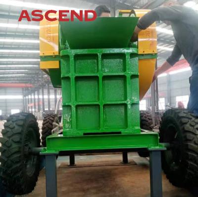 China Mini scale PE150x250  PE250x300 mobile jaw crusher with trailer and wheels for quartz basalt stone crushing for sale